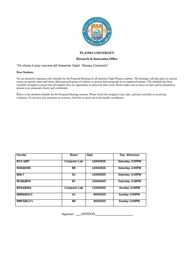 Update Proposal Hearing | PDF