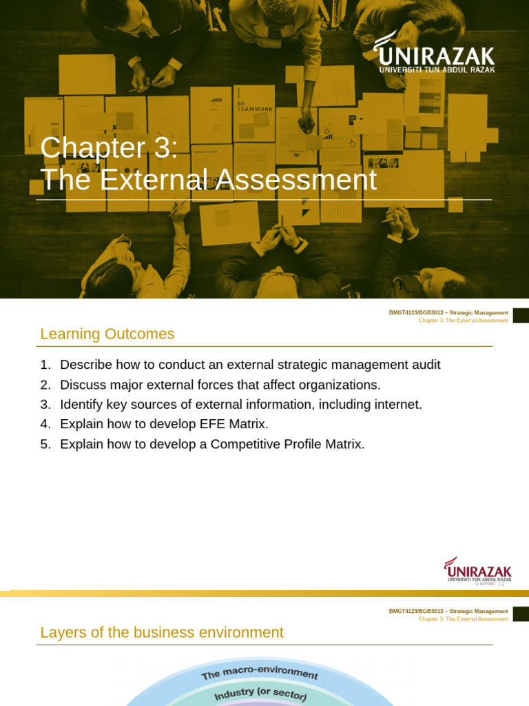 Chapter 3 - The External Assessment-1-1 | PDF | Strategic Management | Economies
