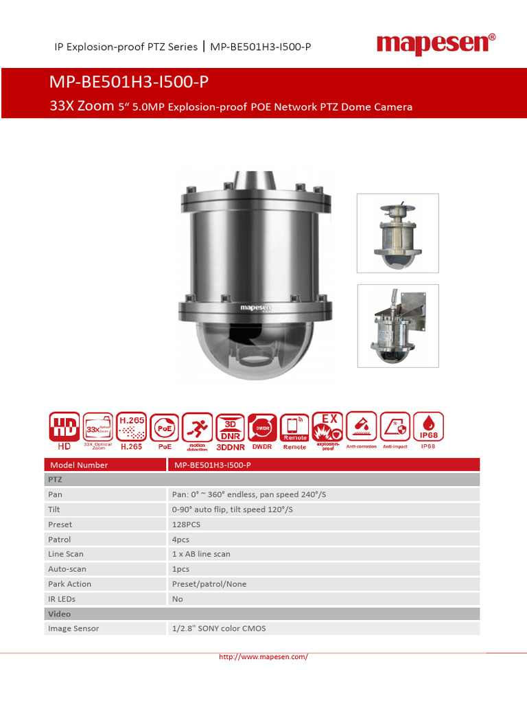 ANTI-CORROSION PTZ Camera | PDF | Camera | Video