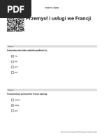 Przemysl I Uslugi We Francji Karta Pracy | PDF