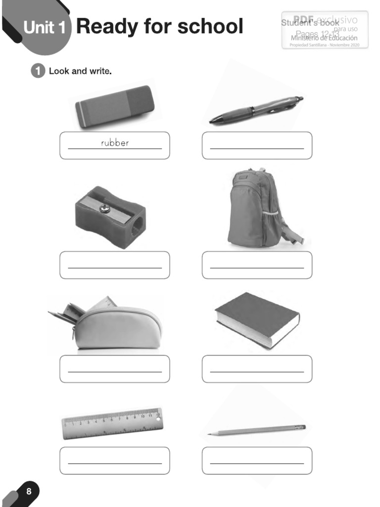 3° Activity Book - Unit 1 | PDF