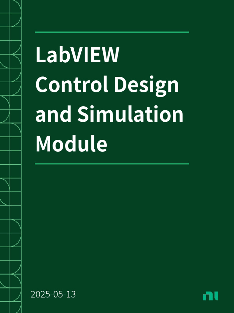 Labview Control Design and Simulation Module Model Management Vis 2025 ...