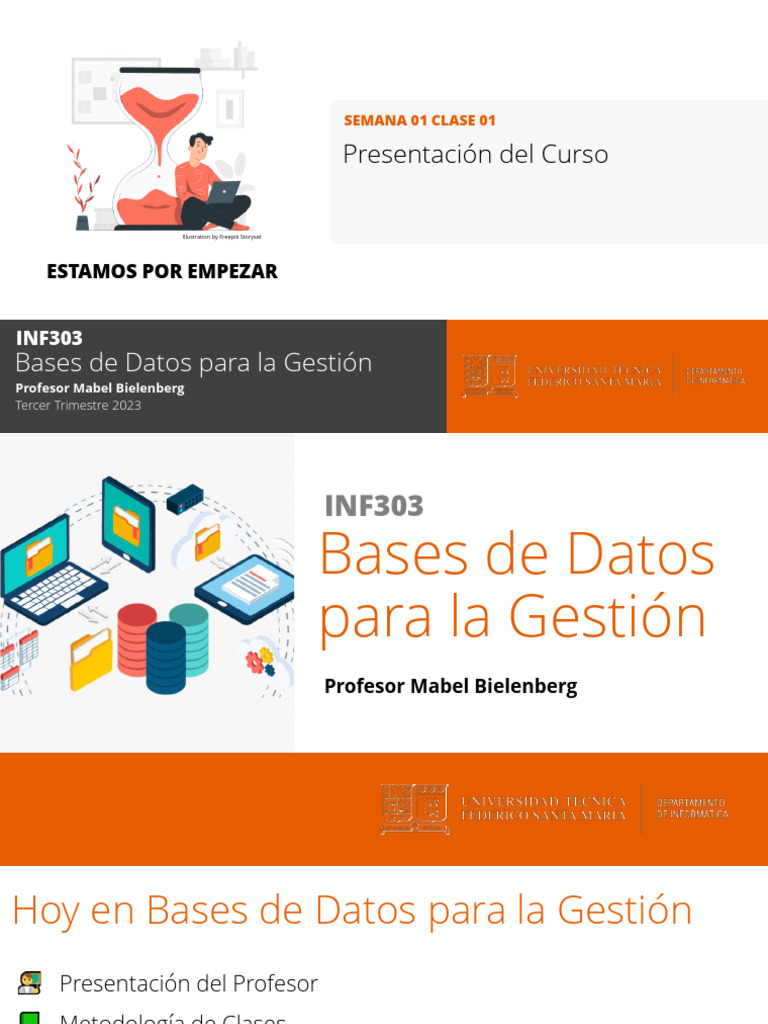 Clase01-Presentación Del Curso | PDF | Bases de datos | Almacén de datos