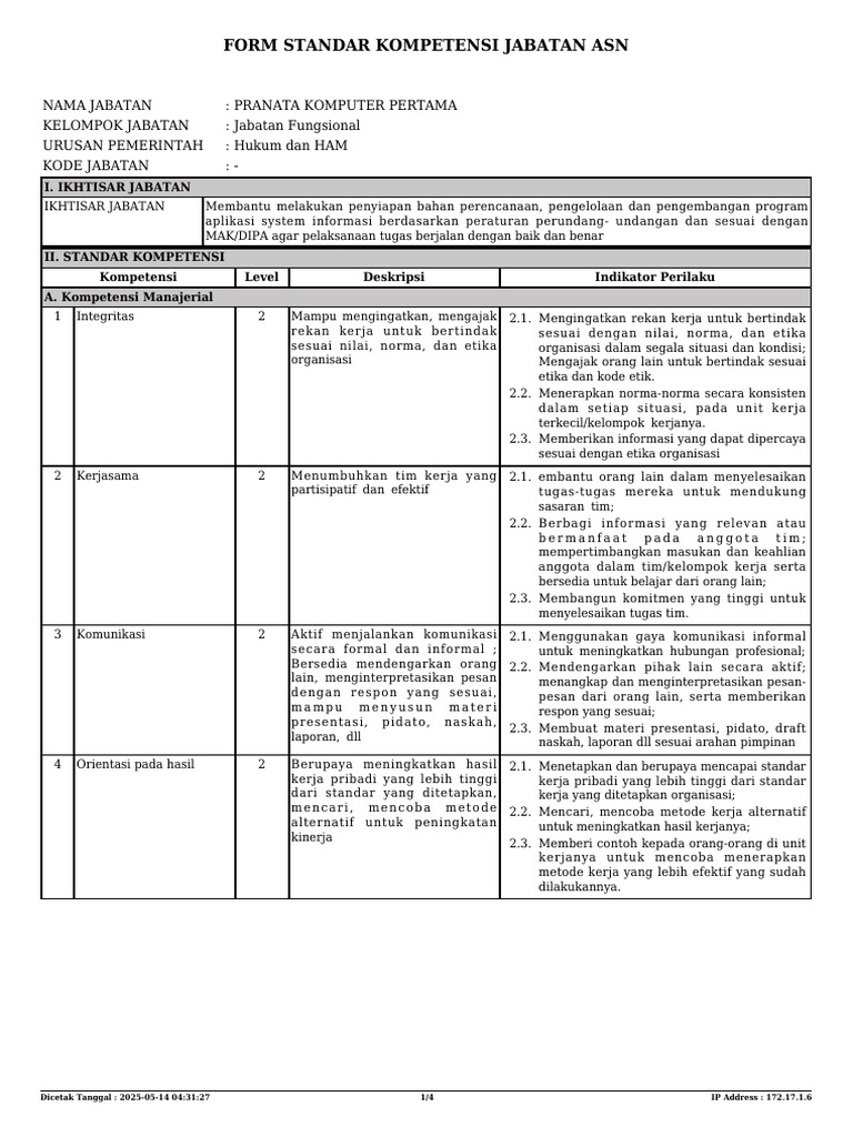 Pranata Komputer Pertama | PDF