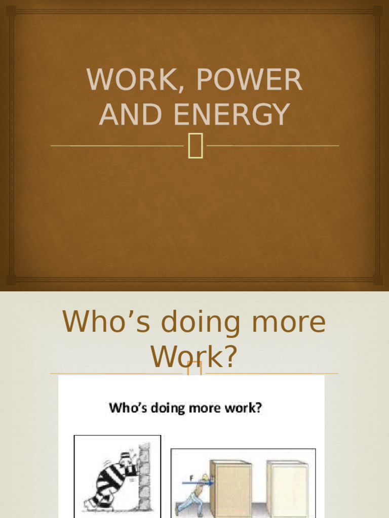 Work Power and Energy 1 1 | PDF | Force | Physical Quantities