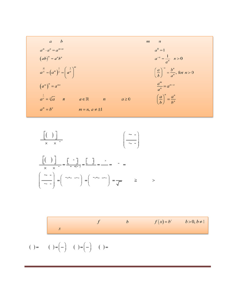 Grade 10 Unit 3 Short Note | PDF | Function (Mathematics) | Exponentiation