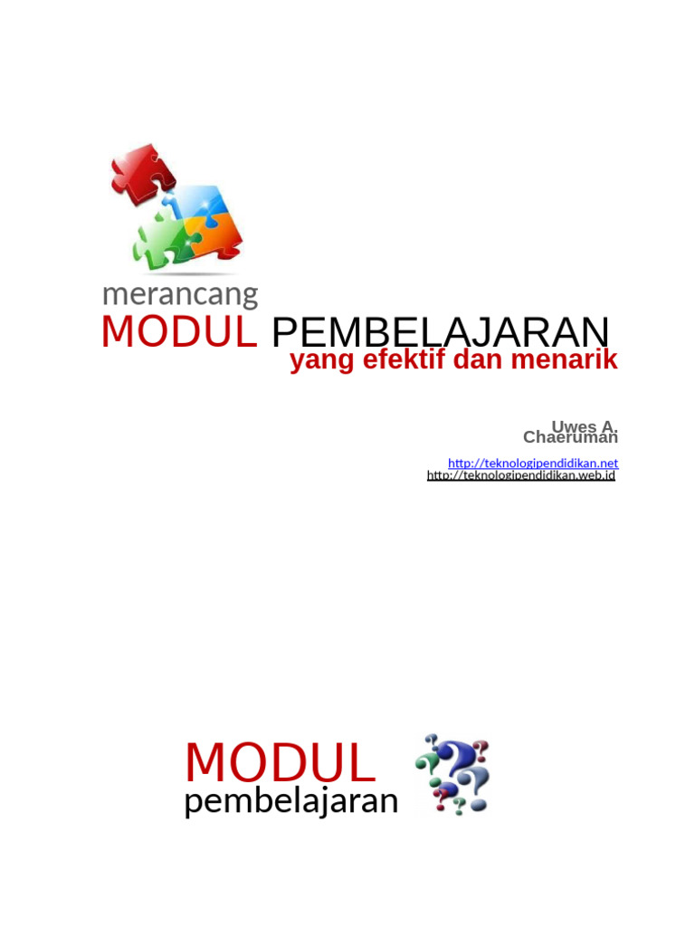 Merancang Modul Yang Efektif | PDF