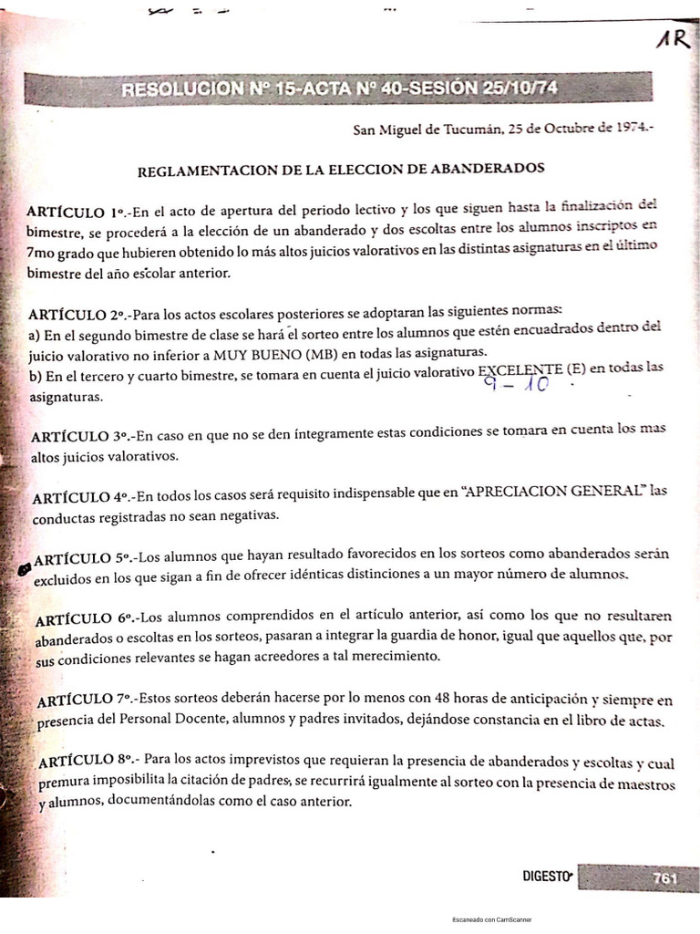 14.resol 15 Abanderados Primaria-1 | PDF