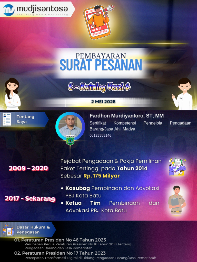 Mekanisme Pembayaran E-Katalog Versi 6 Ms Perpres 46 | PDF