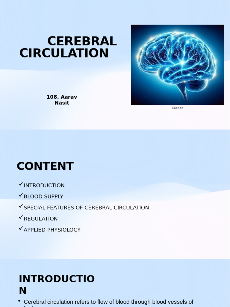 Cerebral Circulation Overview and Regulation | PDF | Circulatory System ...