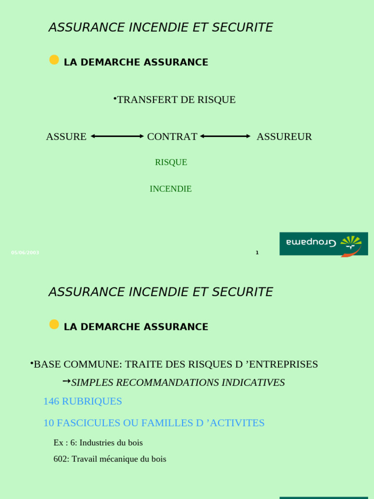 Règles APSAD pour la sécurité incendie | PDF | Assurance | Sécurité
