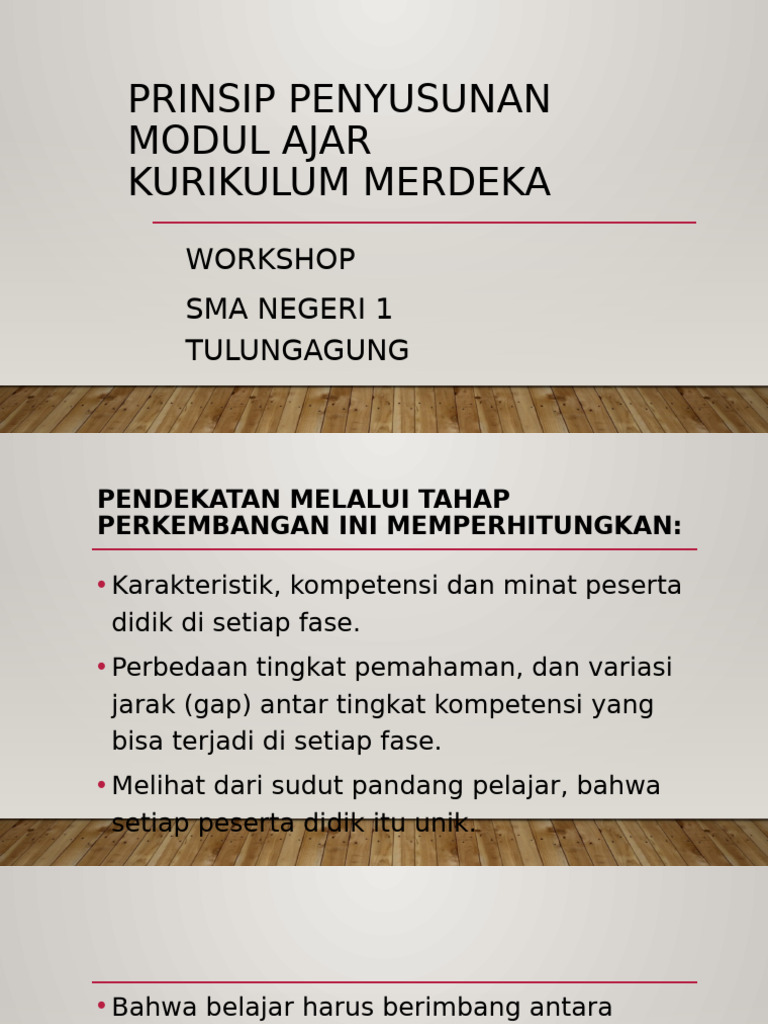 Prinsip Penyusunan Modul Ajar | PDF