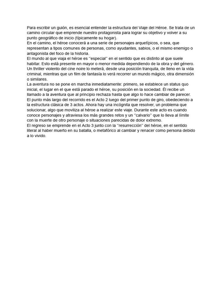 El Viaje Del Héroe | PDF