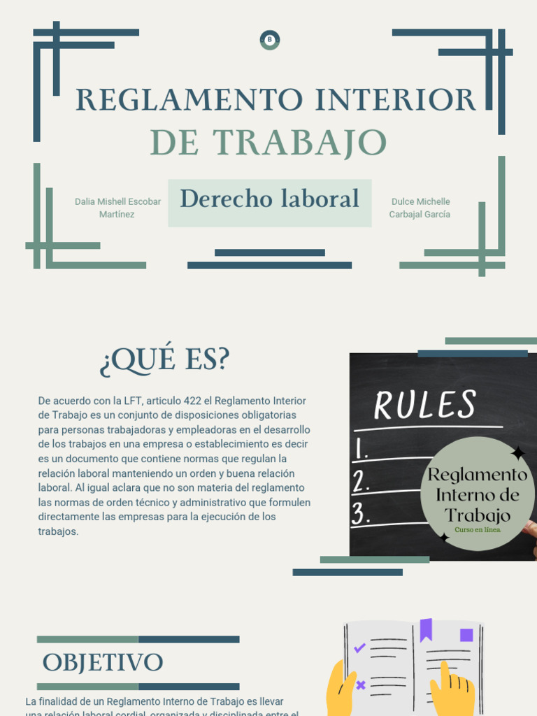 Reglamento Interior de Trabajo | PDF | Derecho laboral | Regulación