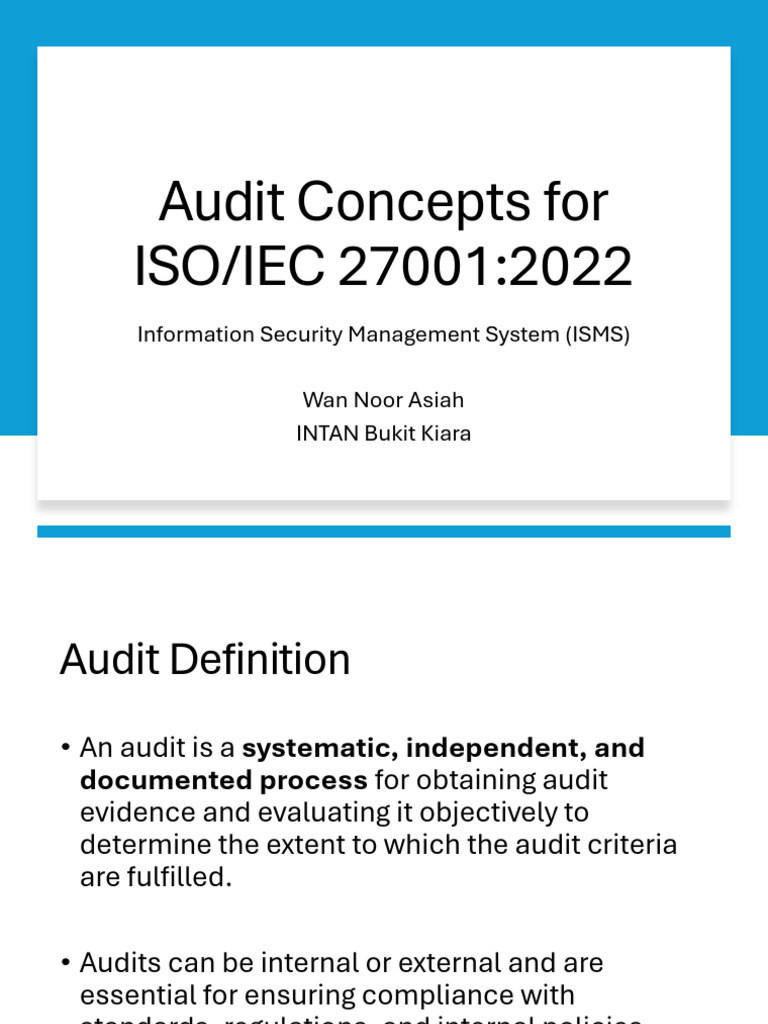 Audit Essentials for ISO 27001:2022 | PDF | Audit | Business
