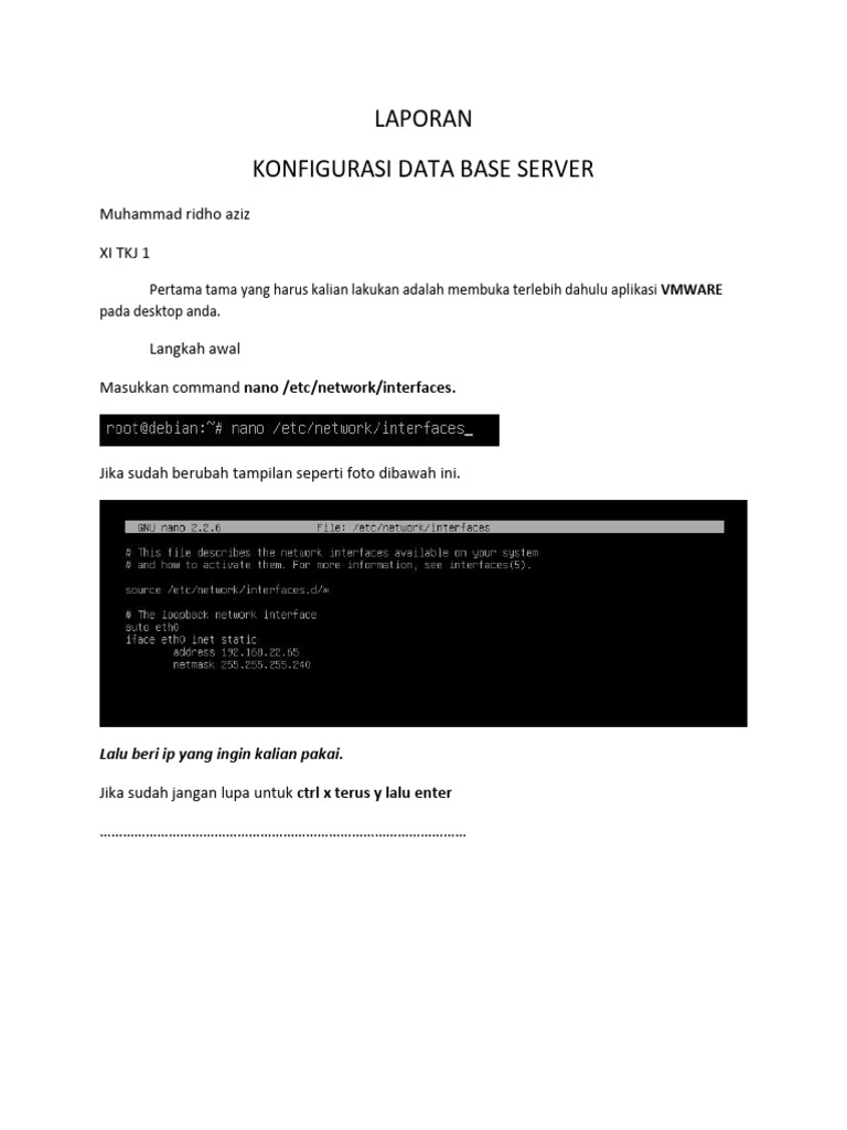 Buat Databse My Sql Di Debian 8 Pdf