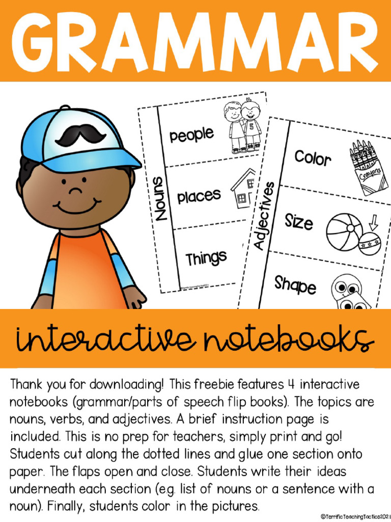 Grammar Flipbook Freebie | PDF