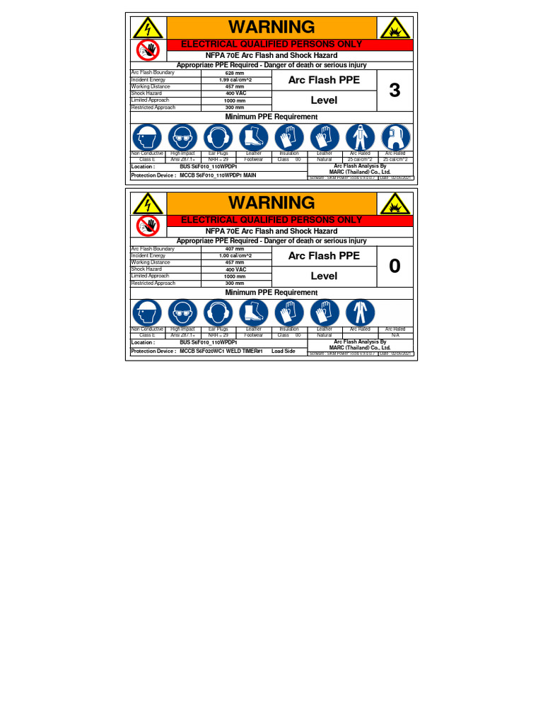 Arc Flash PPE Requirements Overview | PDF | Electromagnetism ...