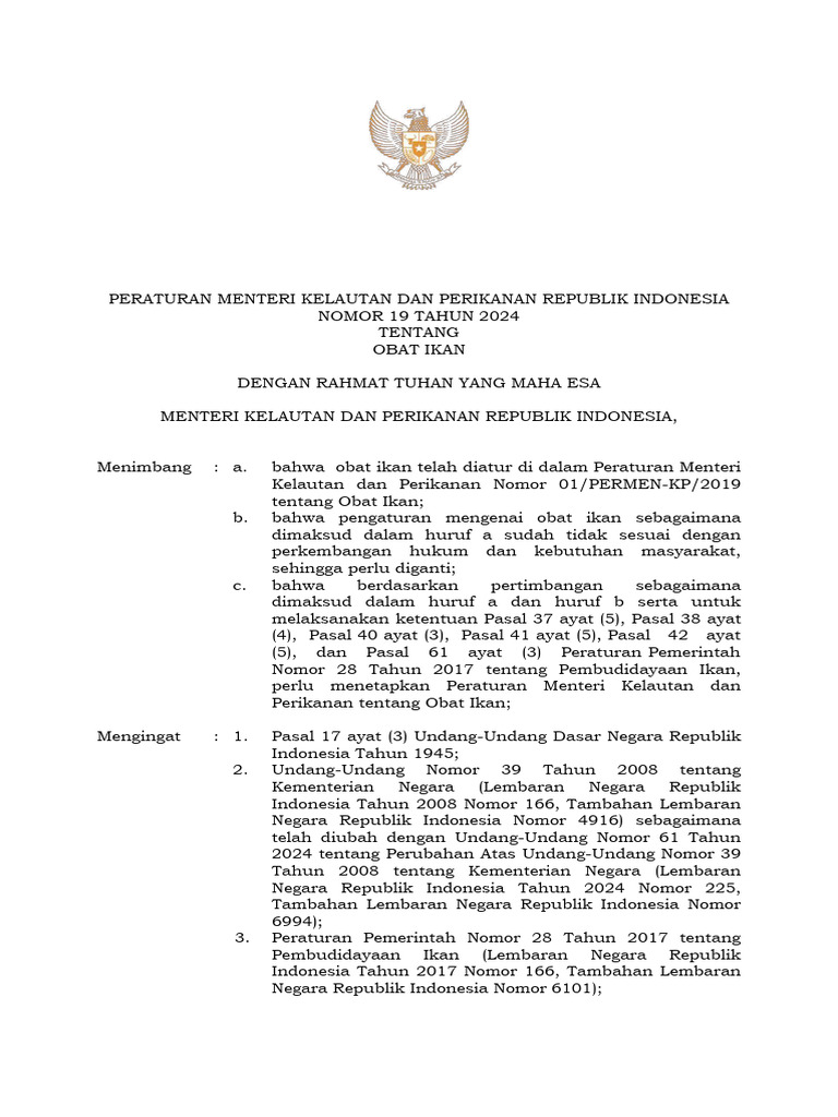 2024permenkp019 1730791088 | PDF