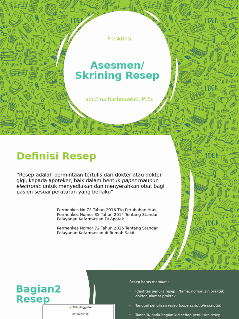 Materi Skrining Resep | PDF