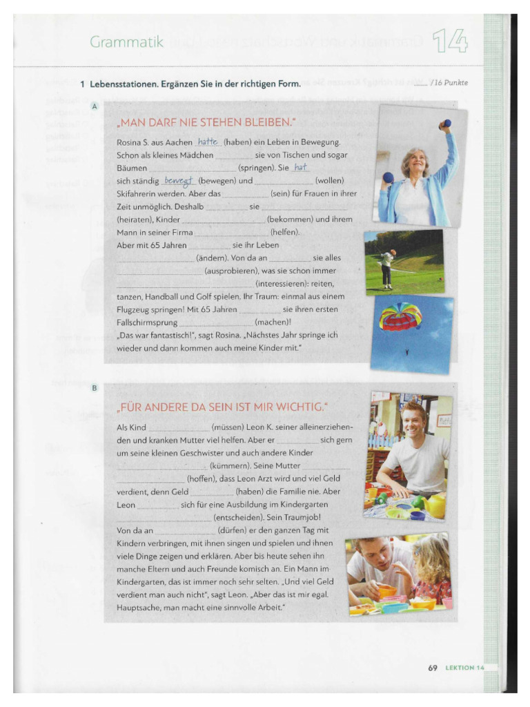 A2 Lektion 14 - Intensivtrainer | PDF