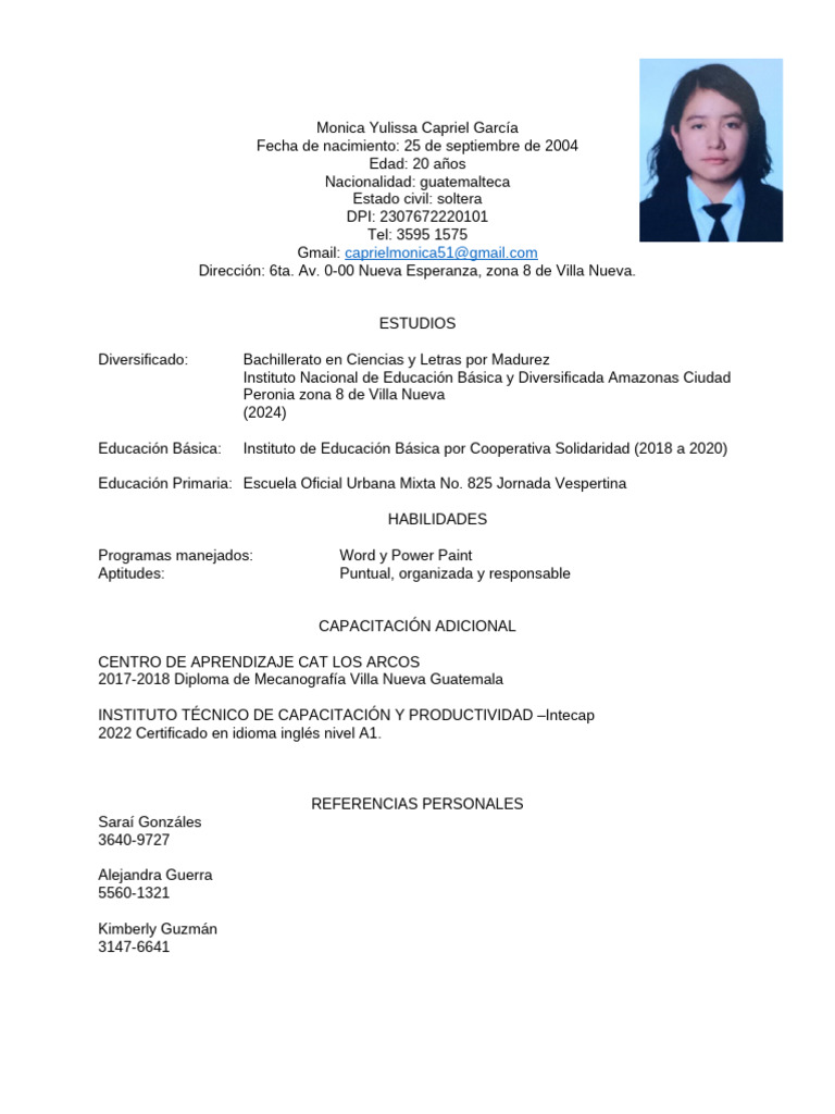 Curriculum Vitae 2025 | PDF