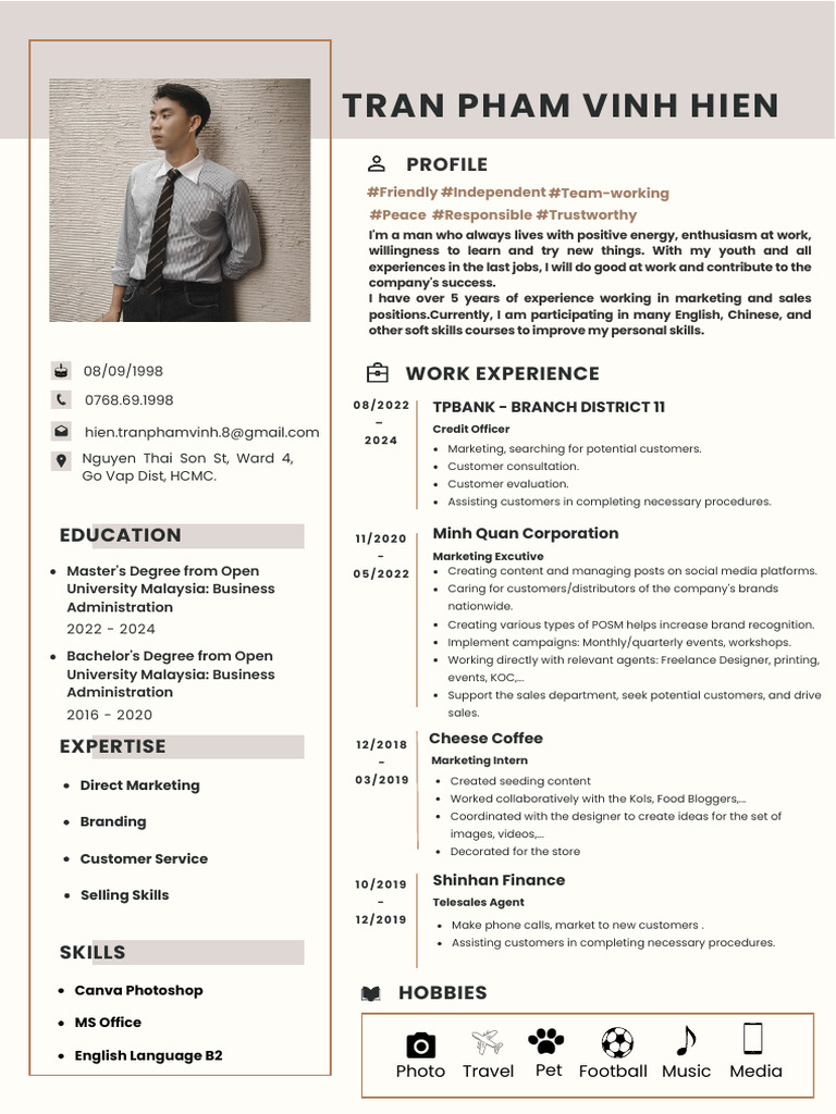 Simple Professional CV Resume | PDF