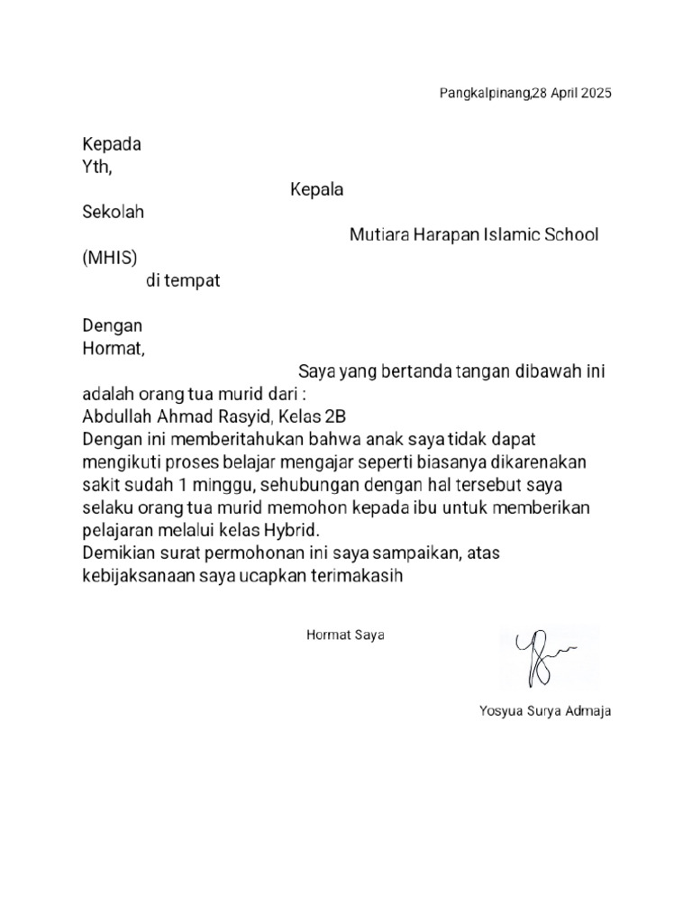 Surat Izin Hybrid | PDF