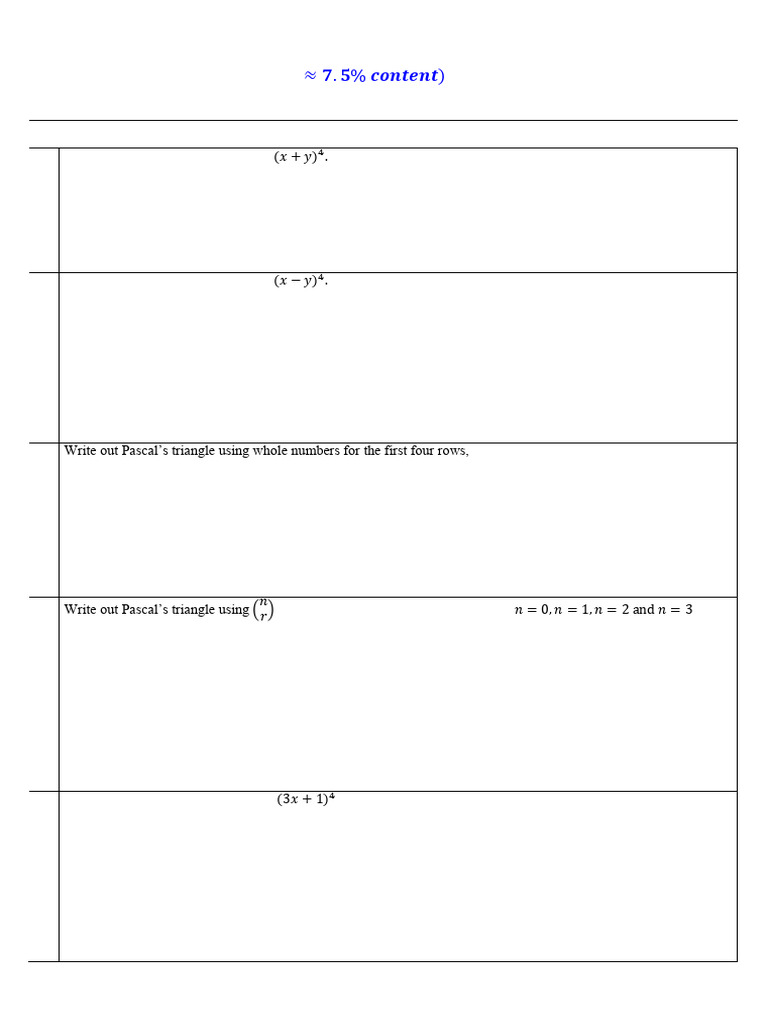 Binomial Revision | PDF