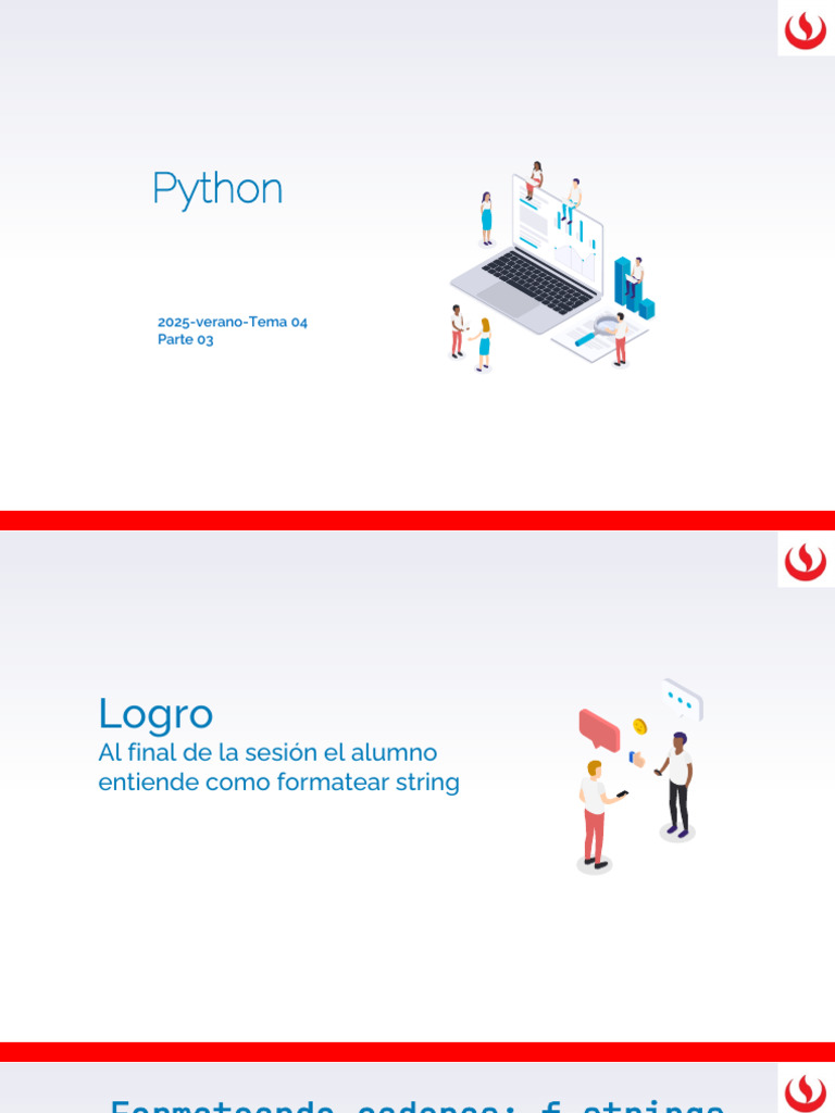 Tema 04 - 03 - Usando F-String | PDF | Python (lenguaje de programación) | Arquitectura de ...