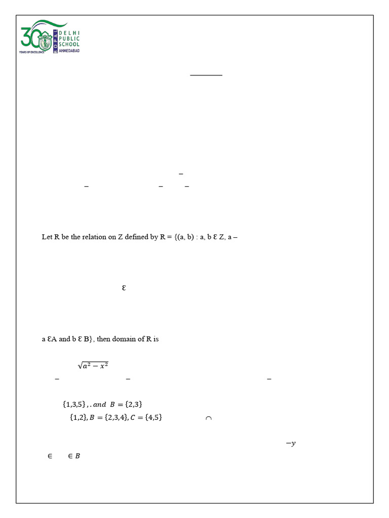 Ch 2 Relation and function XI 25 | PDF | Function (Mathematics) | Mathematical Objects