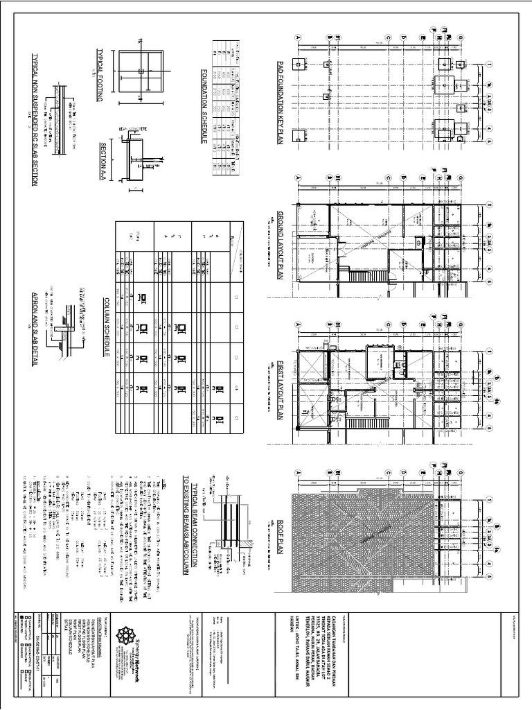 Sasb Semi D TP Const 00 - Structure Combined Overall Drawing May 2025 | PDF