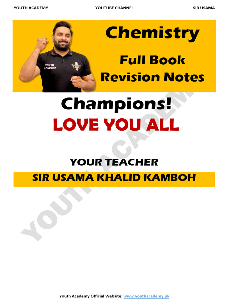 12th Chemistry Revision Notes | PDF | Hydride | Periodic Table