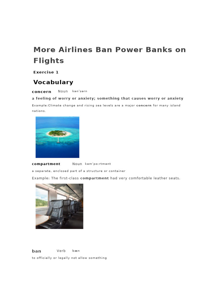 More Airlines Ban Power Banks On Flights | PDF | Low Cost Carrier ...