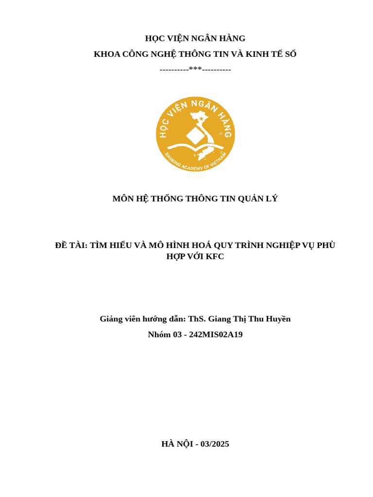 Bài KT1 HTTTQL | PDF