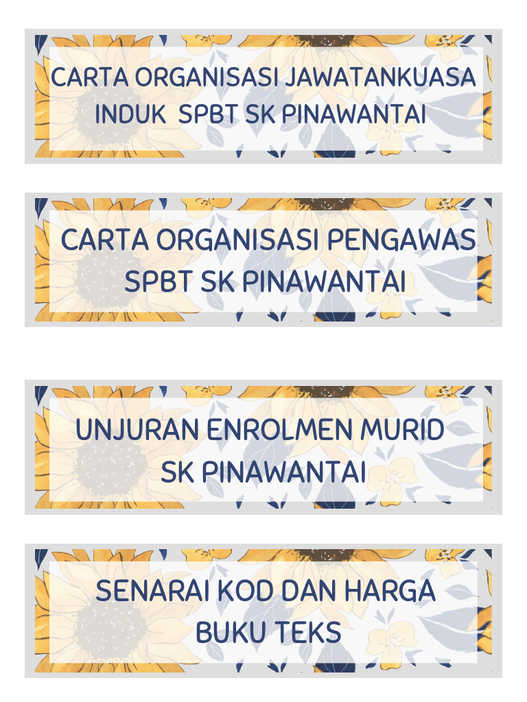 Label SPBT & Kelas | PDF