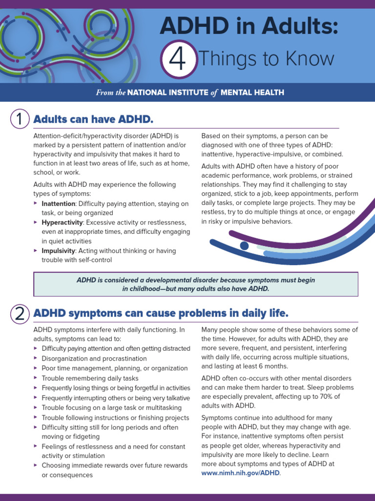 Understanding Adult ADHD Symptoms | PDF | Attention Deficit ...