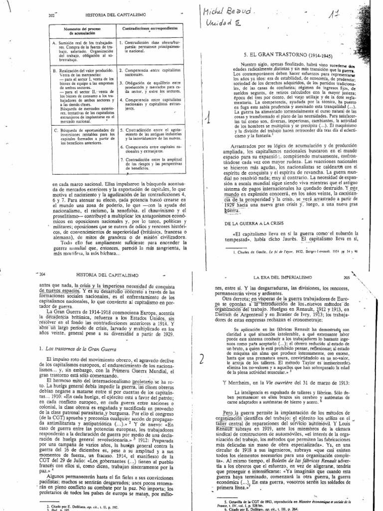 Beaud - El Gran Trastorno - 1914 - 1945 | PDF