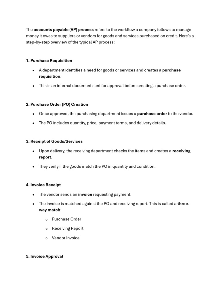 The Accounts Payable | PDF