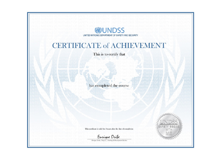 Security Certificate | PDF