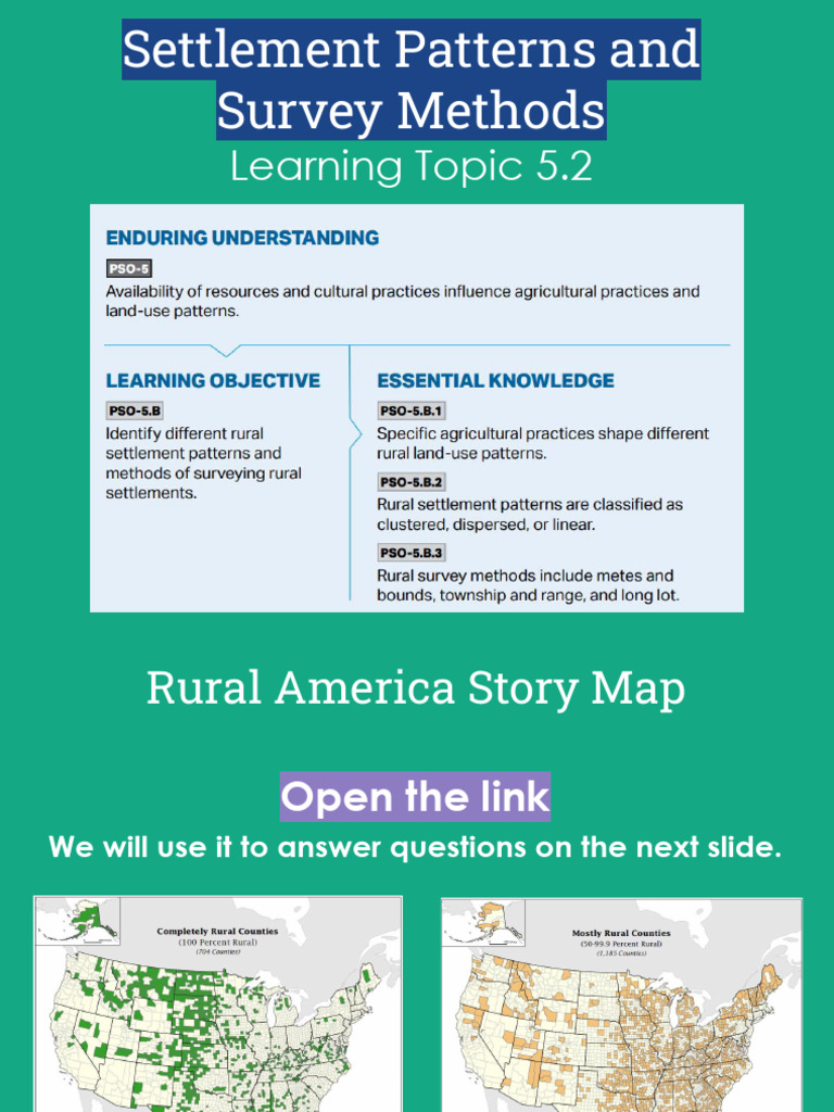 5.2 Settlement Patterns and Survey Methods | PDF | Surveying