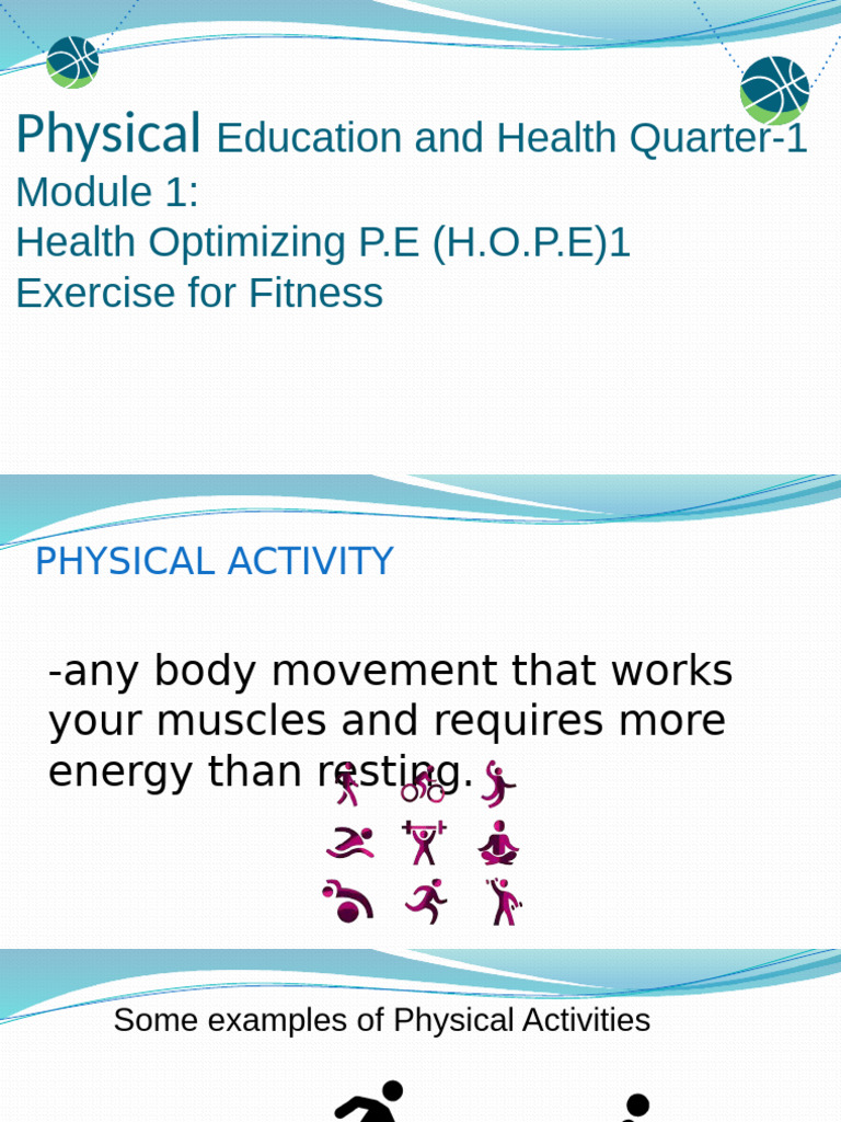 Q1 Physical Education Module 1 2 | PDF | Strength Training | Physical Fitness