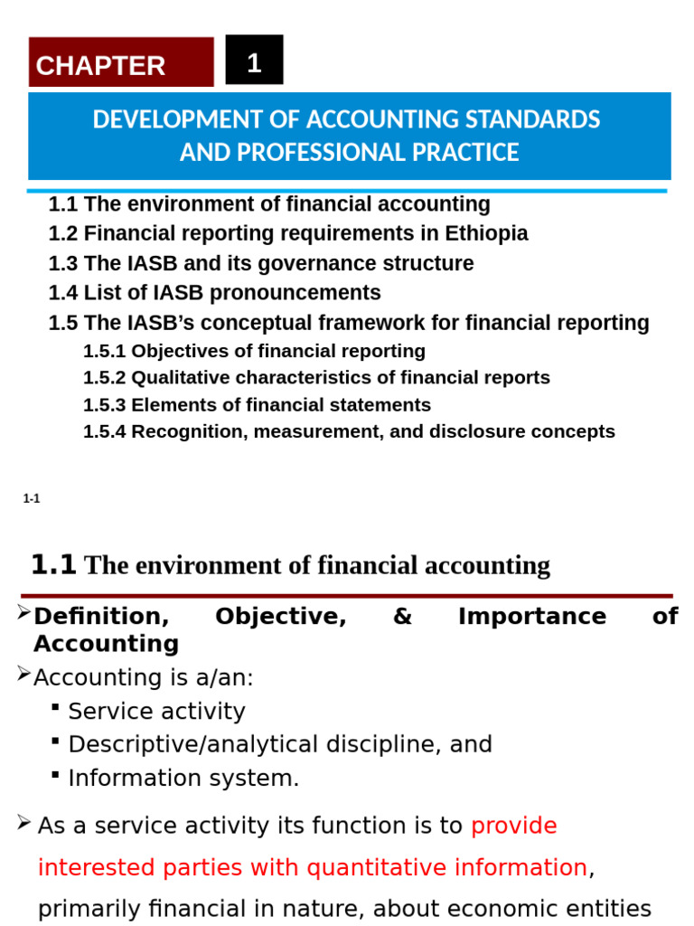 FA I Chapter 1 Part I | PDF | International Financial Reporting Standards | Fair Value
