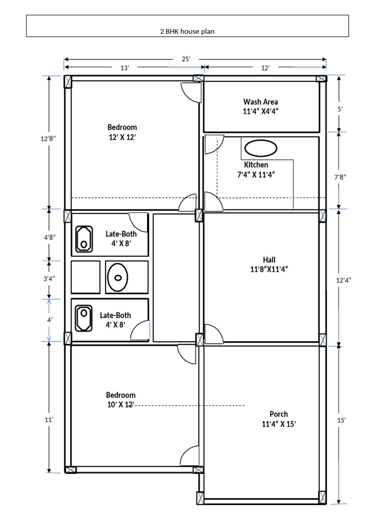 2bk House Plan2 | PDF