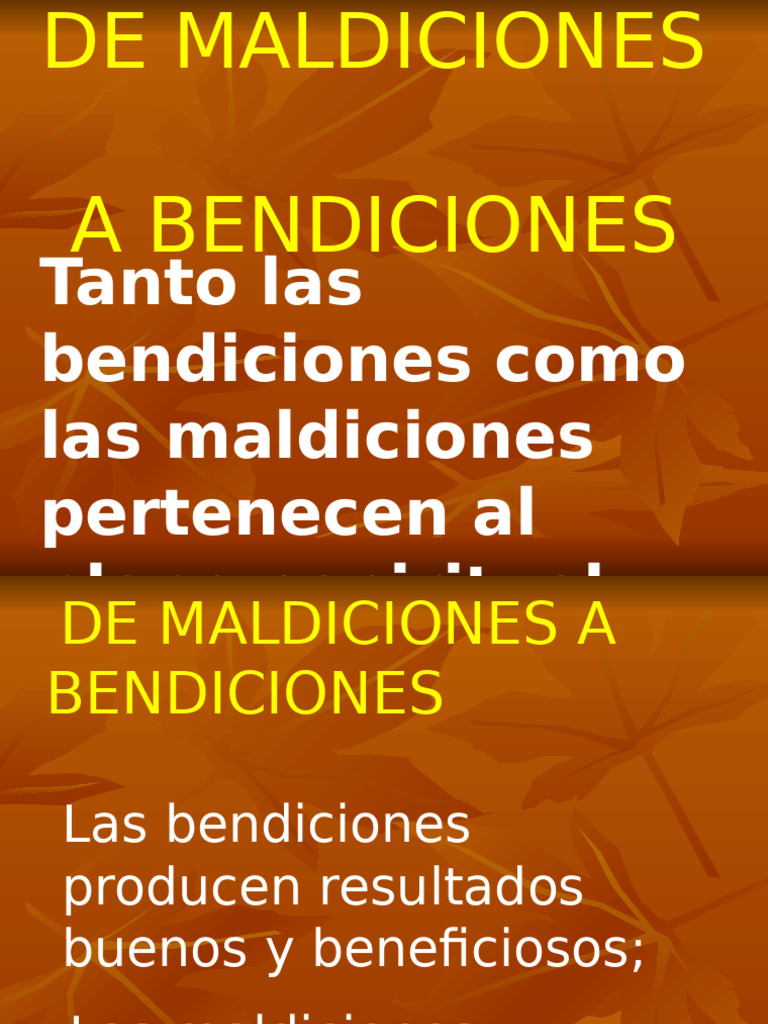 de Maldiciones A Bendiciones | PDF | Idolatría | Creencia religiosa y ...