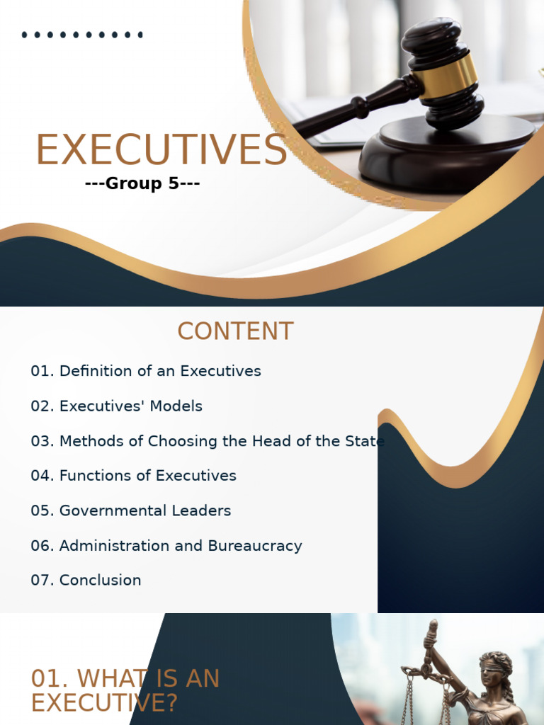 EXECUTIVE | PDF | Heads Of State | Executive (Government)