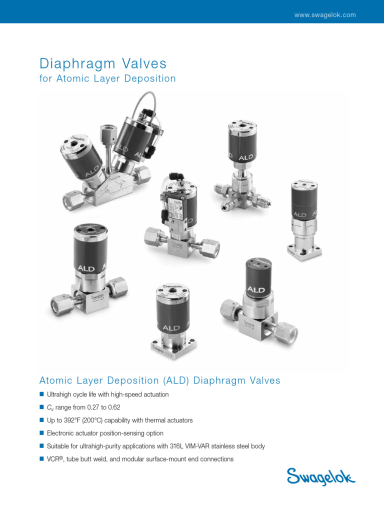 Diaphragm Valves ALD Series | PDF | Valve | Vacuum Tube