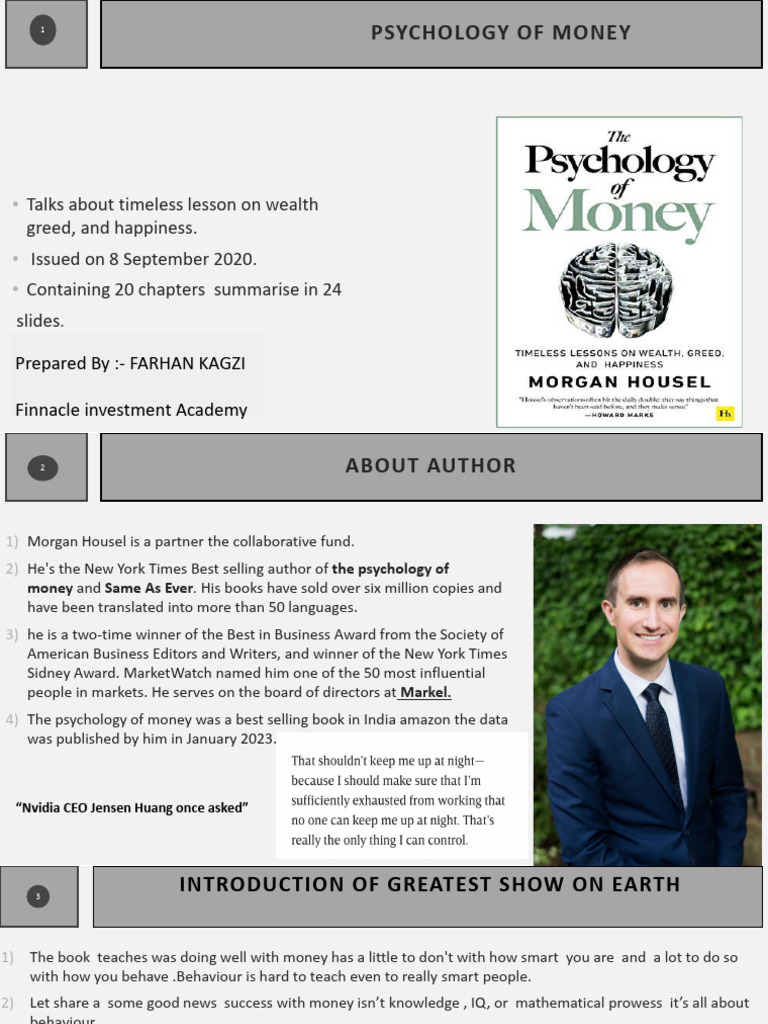 Psychology of Money | PDF | Investing | Saving