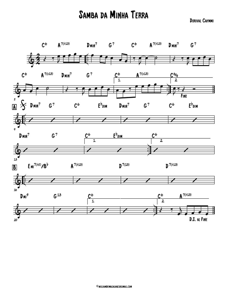 4 - Samba da minha terra - C | PDF