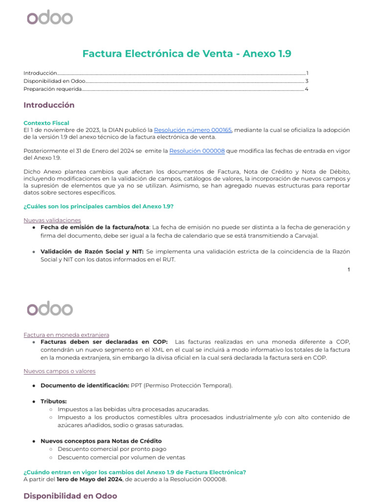 Factura Electrónica - Anexo 1.9 | PDF | Factura